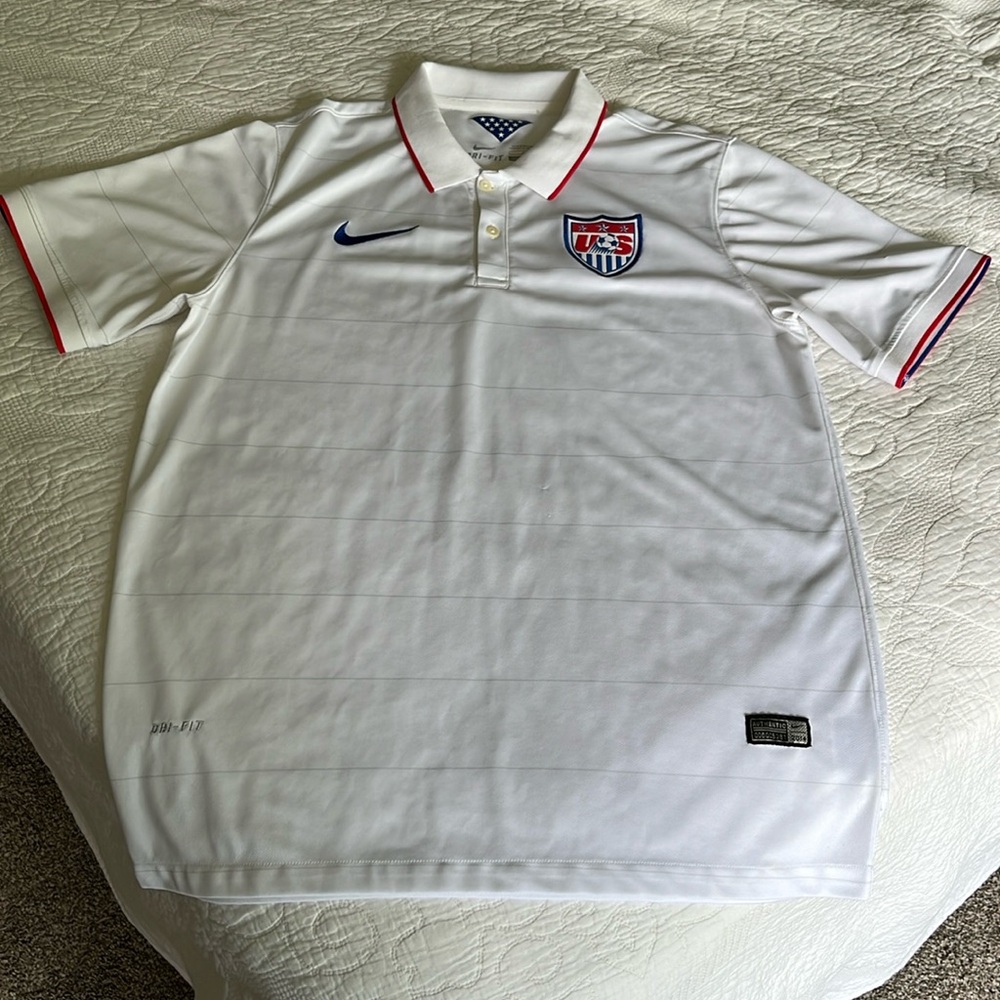 2014 Usmnt Usa National Team Home Jersey Shirt Kit - Gem